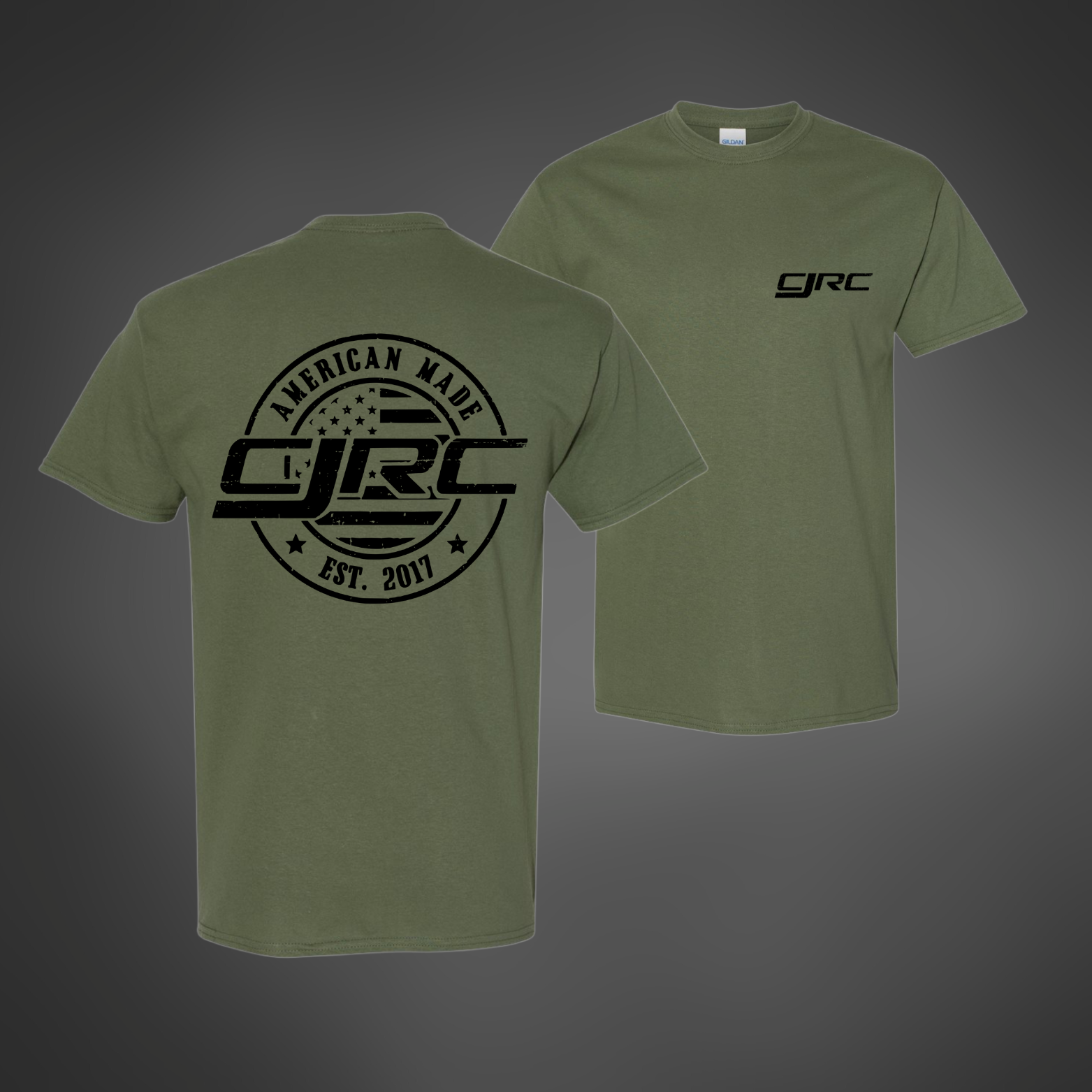 CJRC American Made Shirt (Military Green) – CJ Race Cars
