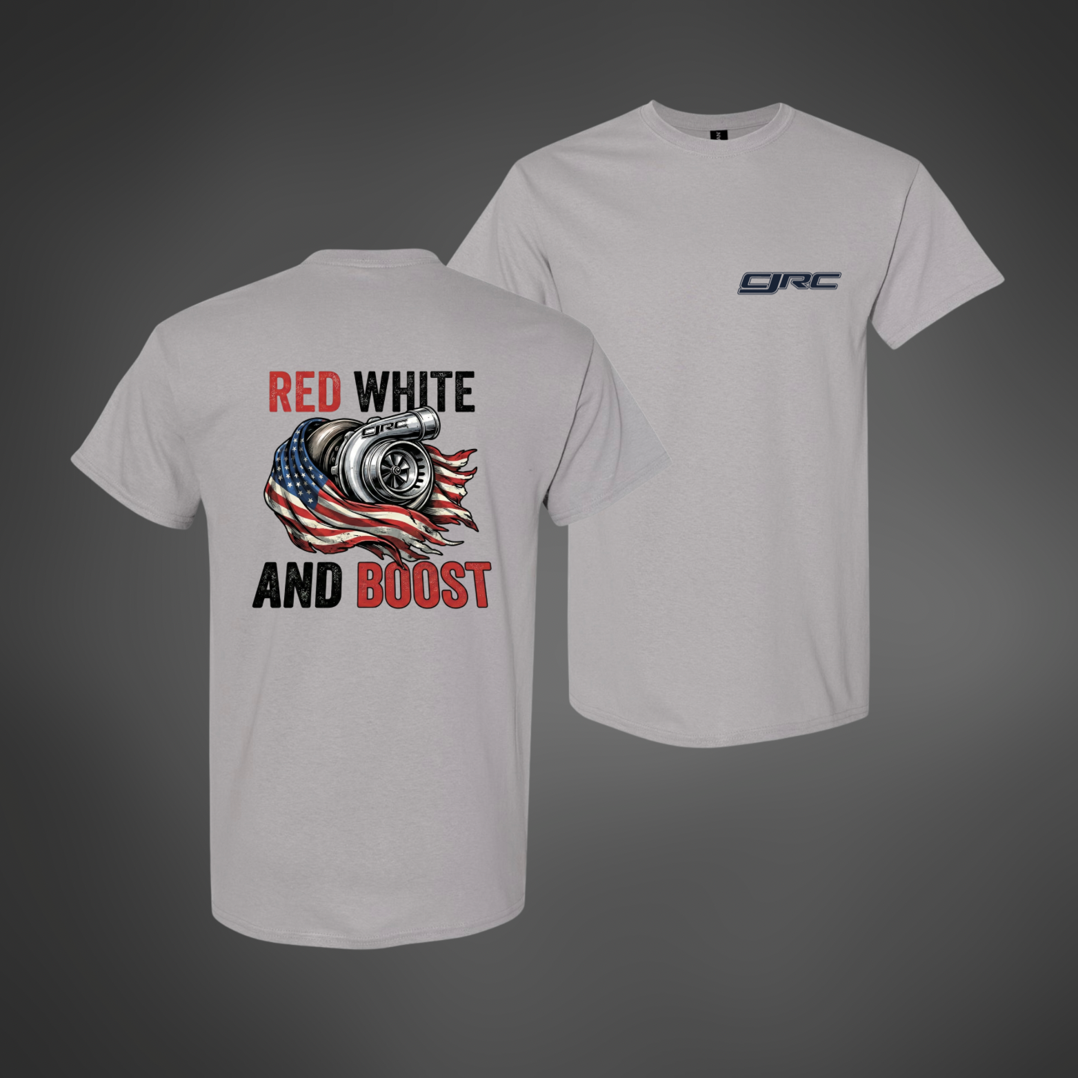 CJRC Red White & Boost Shirt – CJ Race Cars