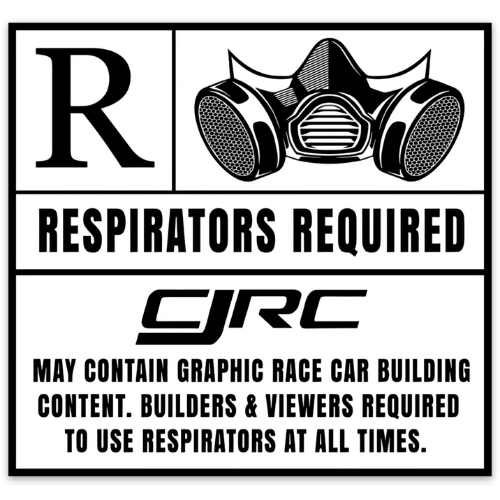 CJRC Respirator Sticker – CJ Race Cars